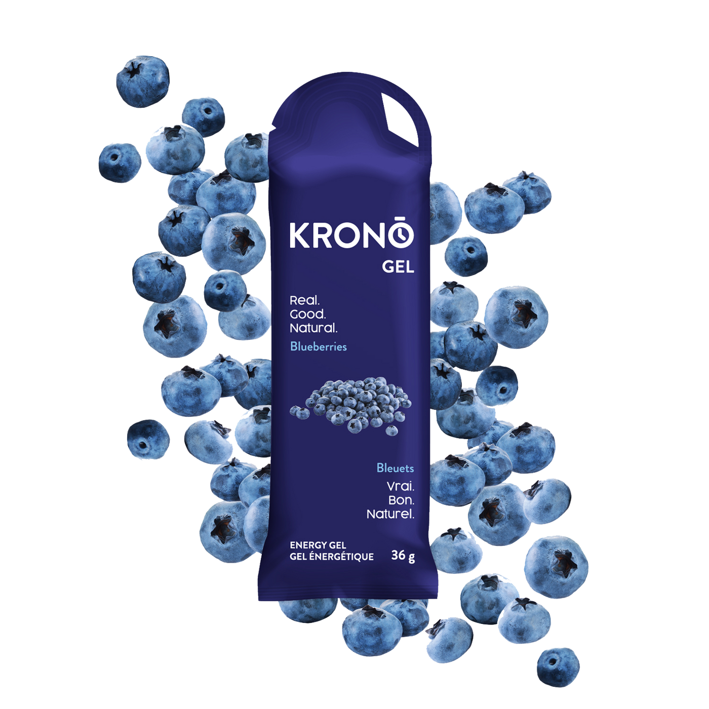 Blueberry Energy Gels - Box of 24 - Krono Nutrition