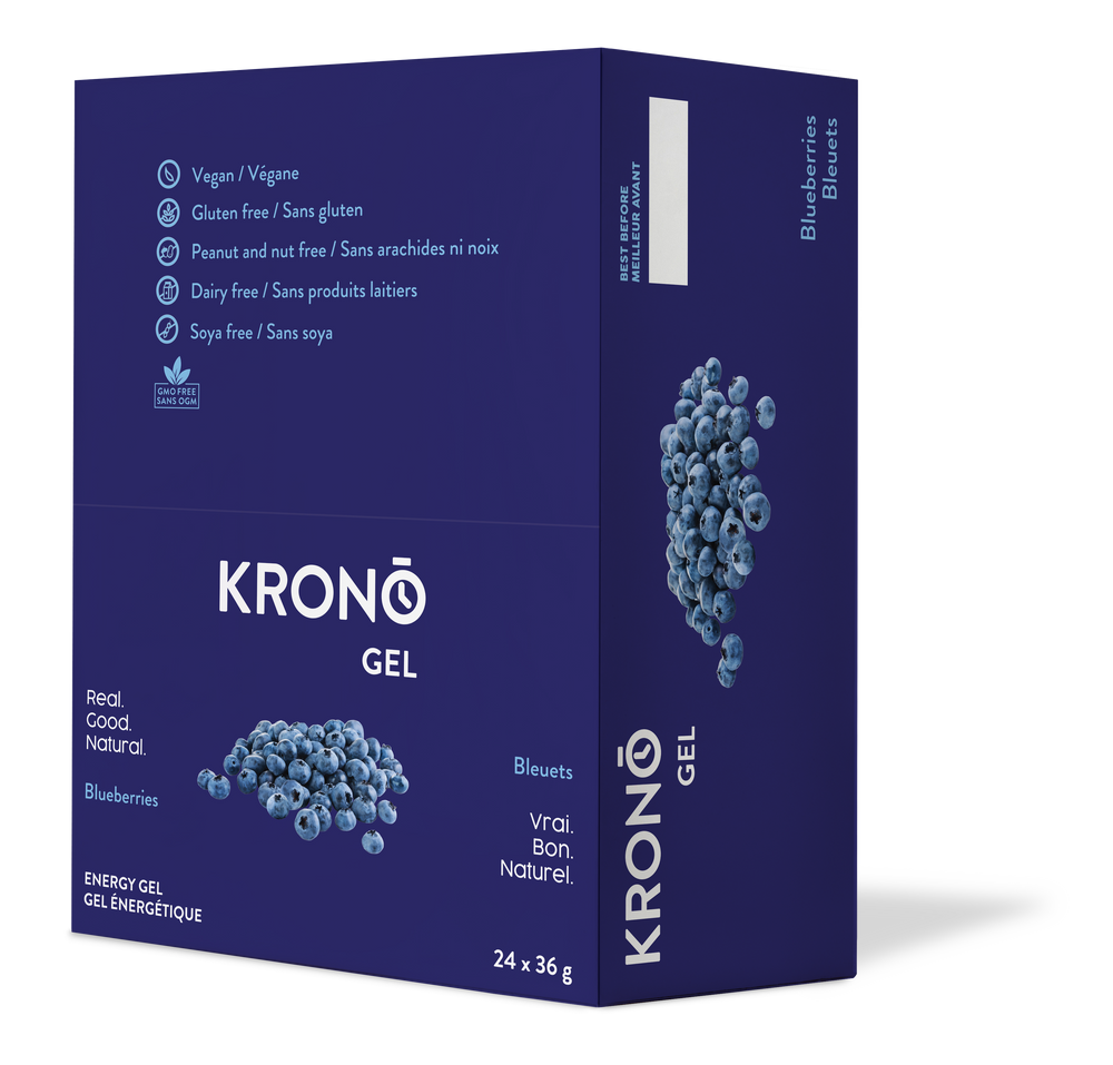 Blueberry Energy Gels - Box of 24 - Krono Nutrition